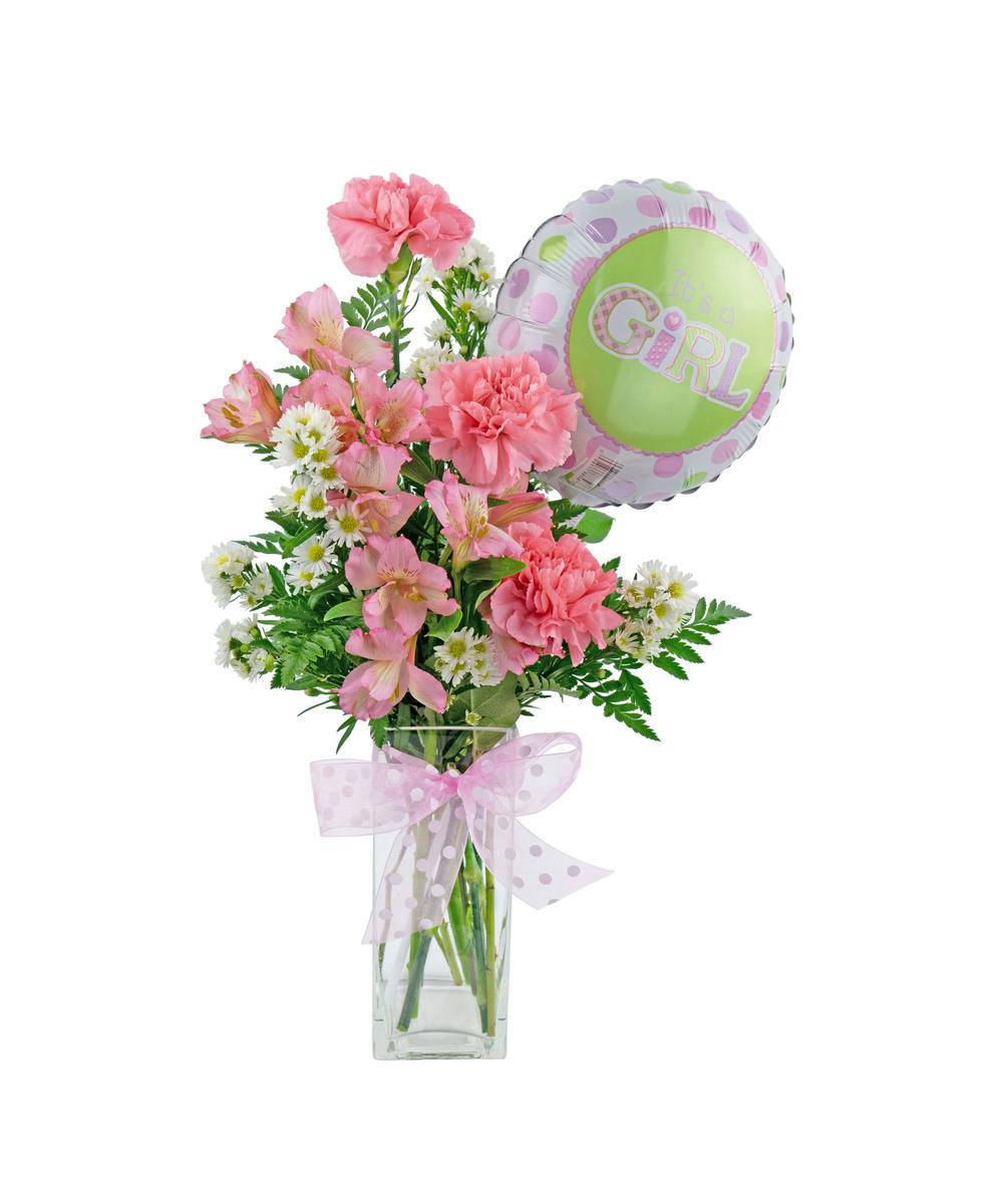 Welcome Baby - Pink | New Baby Boy Flowers Evansville